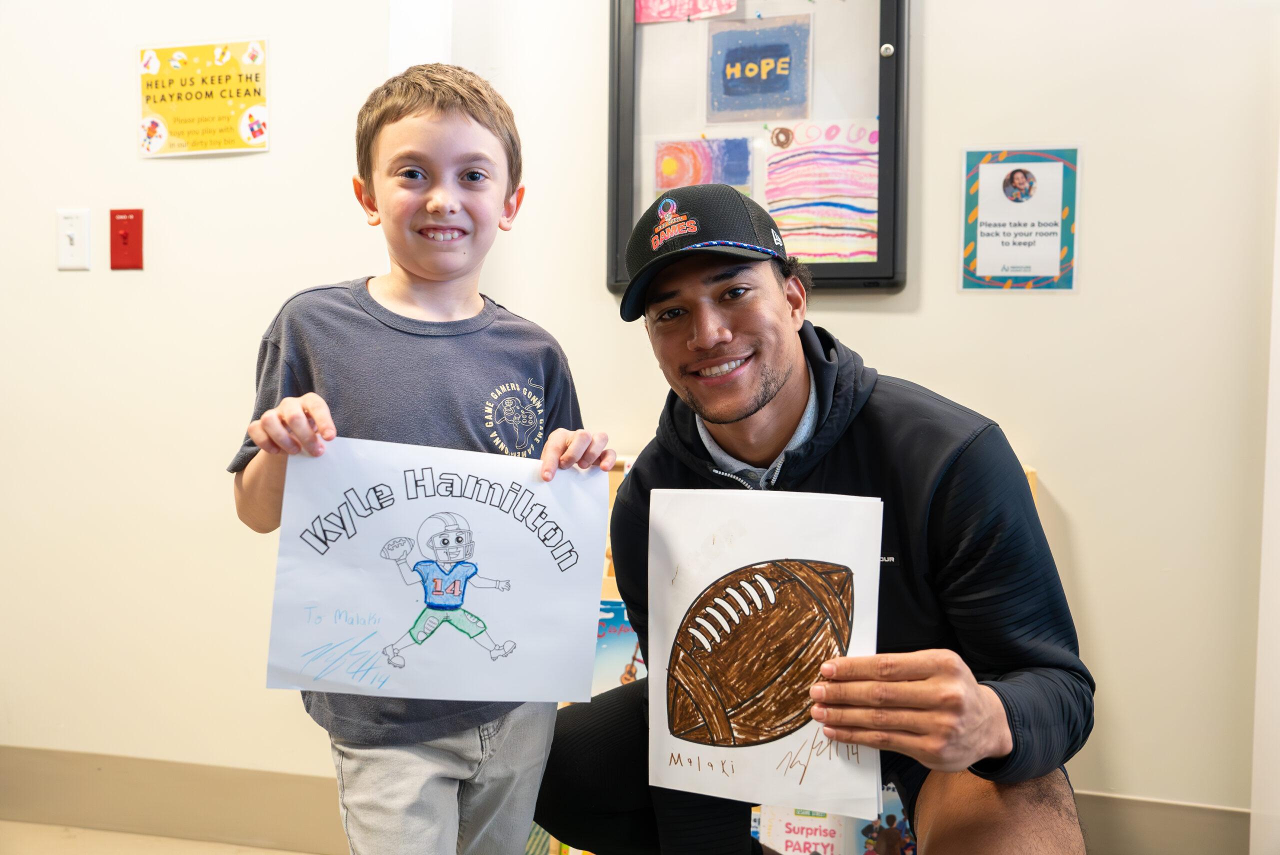 Kyle Hamilton, Pro Bowler and Ravens Safety, Visits Nemours Children’s ...