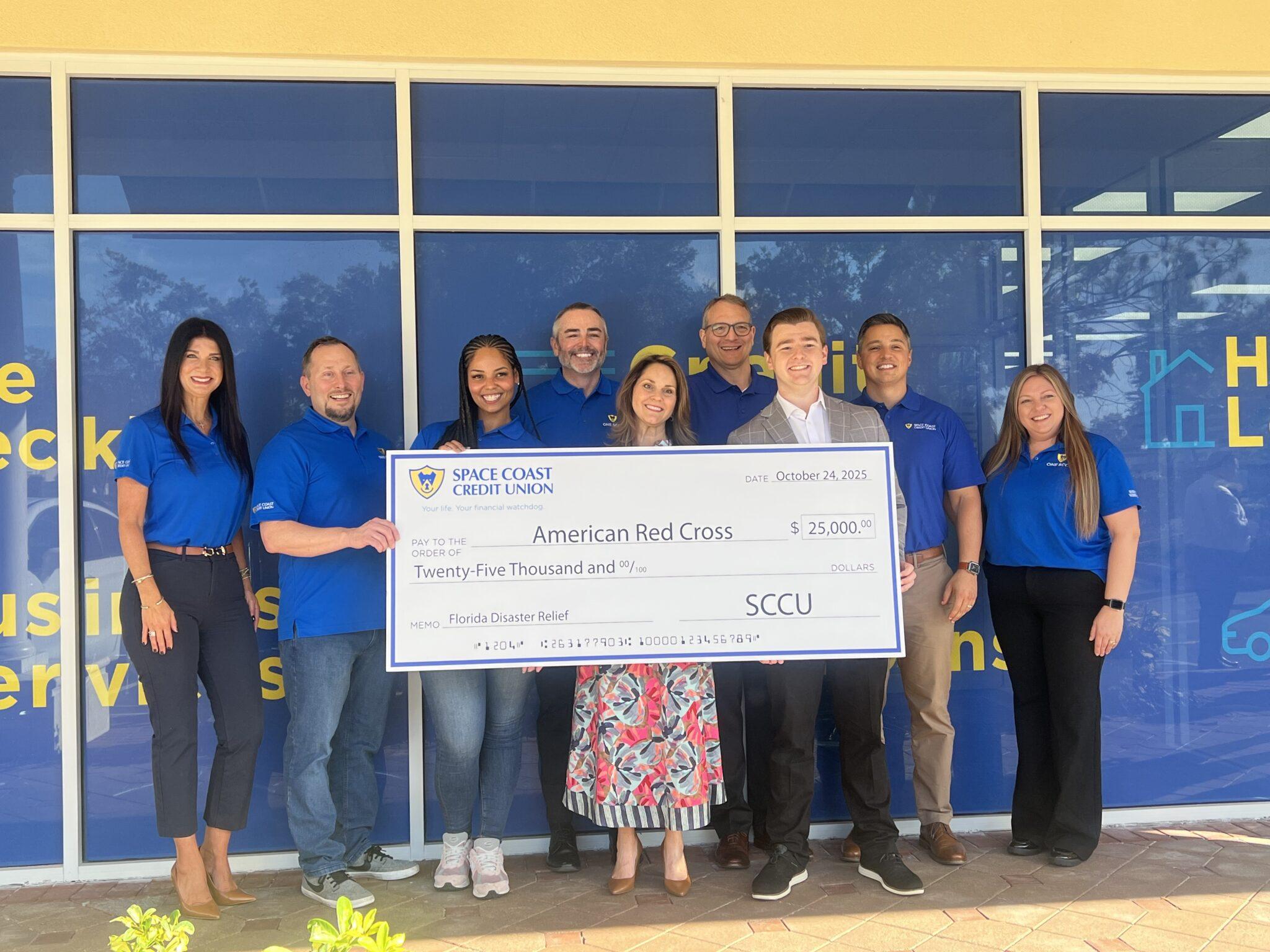 Space Coast Credit Union Donates $35,000 to American Red Cross to ...